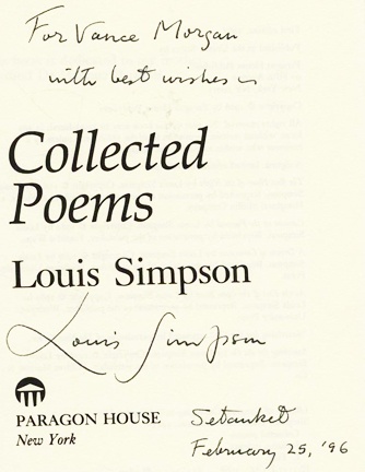 The Rewards of Louis Simpson's Poetry